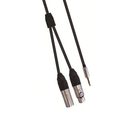 Audio Y Splitter Cable 3.5mm Stereo To Dual RCA For Speaker Mixer